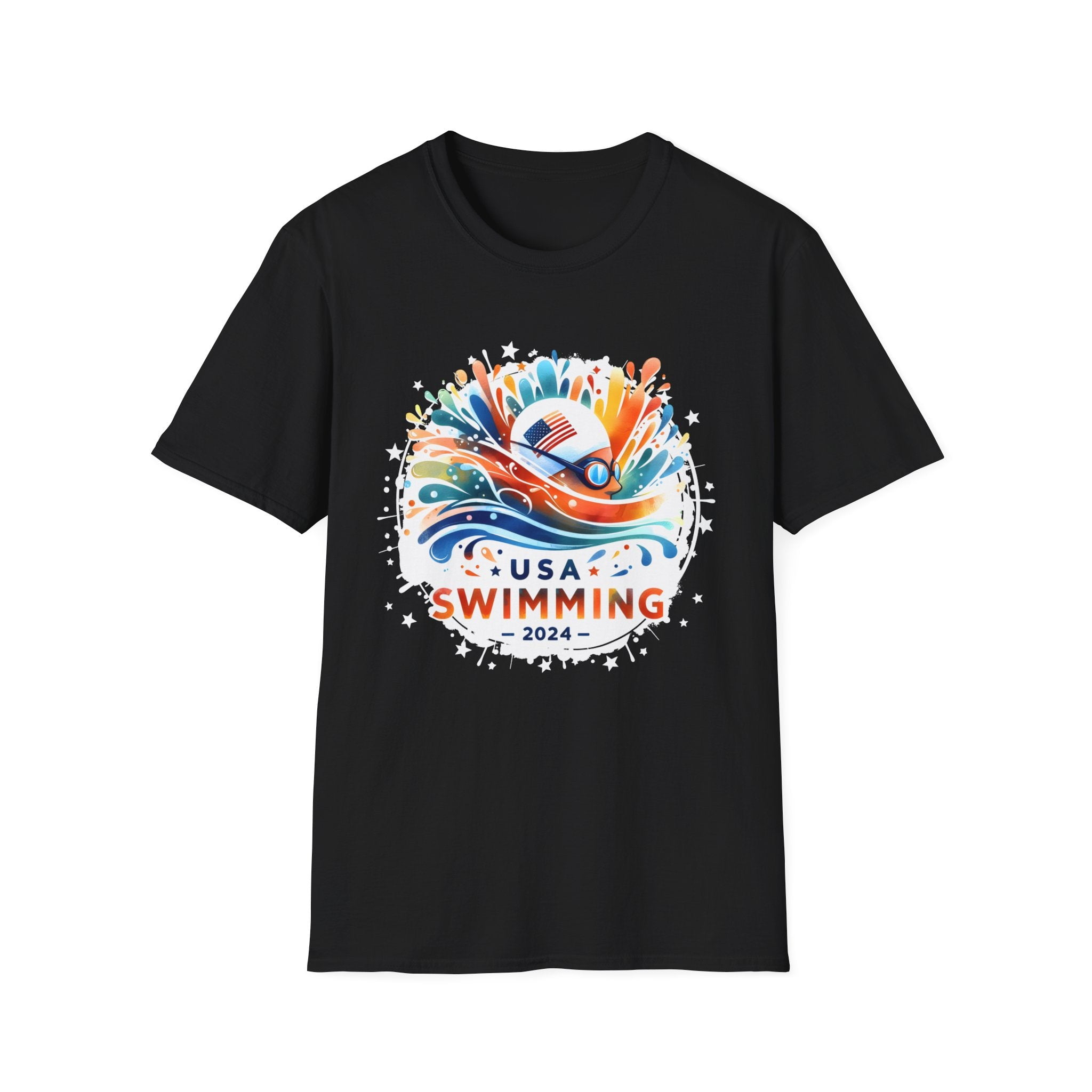 USA 2024 United States American Sport 2024 Swimming Mens T Shirts ...