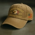 USA 250 Anniversary Embroidered Baseball Cap Retro Washed Denim Hat ...