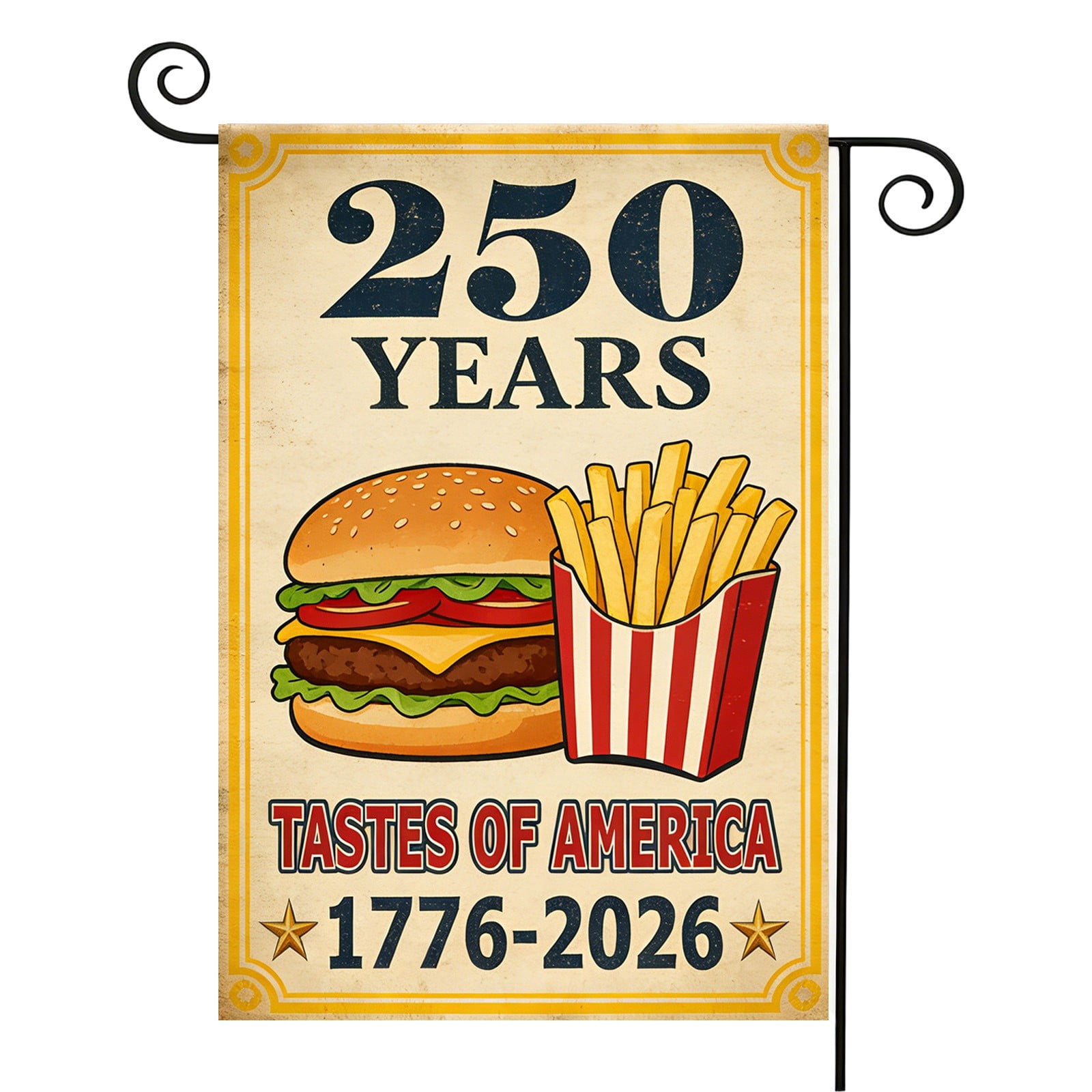 USA 250Th Anniversary Garden 1776 2026 Patriotic Banner Yard Outdoor ...