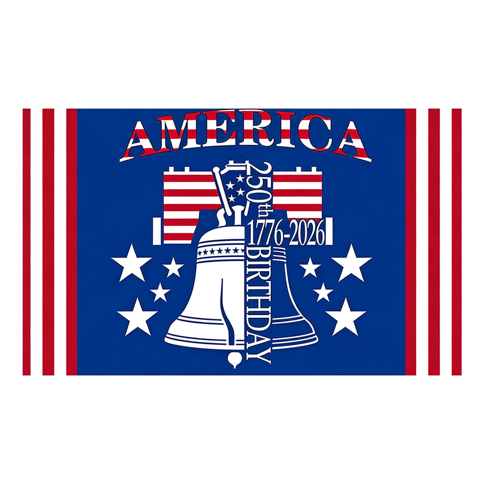 USA 250Th Anniversary Garden 1776 2026 Patriotic Banner Yard Outdoor ...