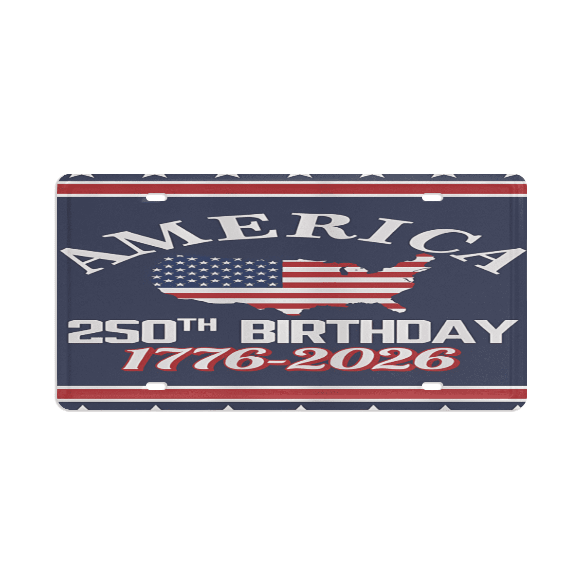 USA 250th Anniversary (1776-2026) Patriotic License Plate Cover ...