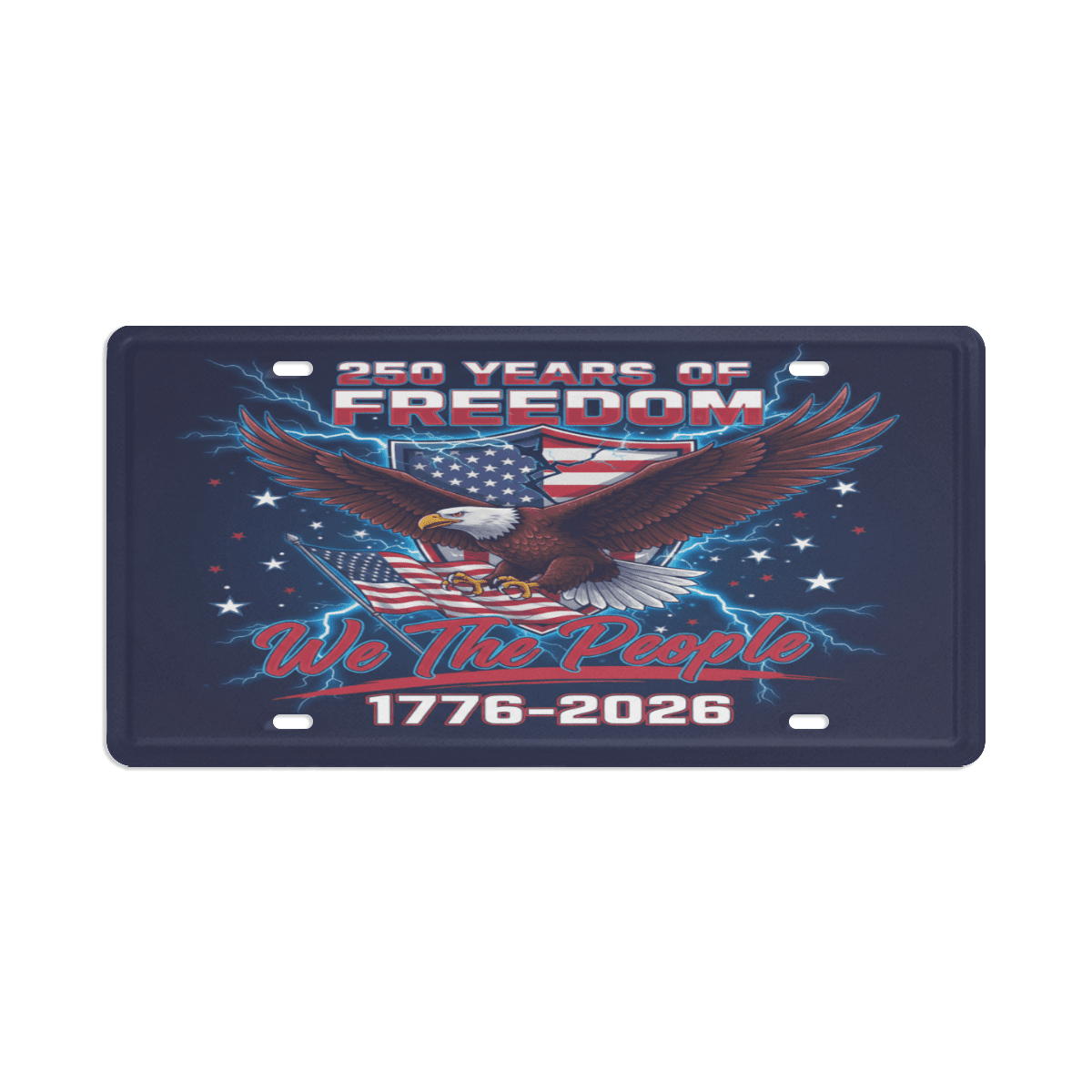 USA 250th Anniversary (1776-2026) Patriotic License Plate Cover ...