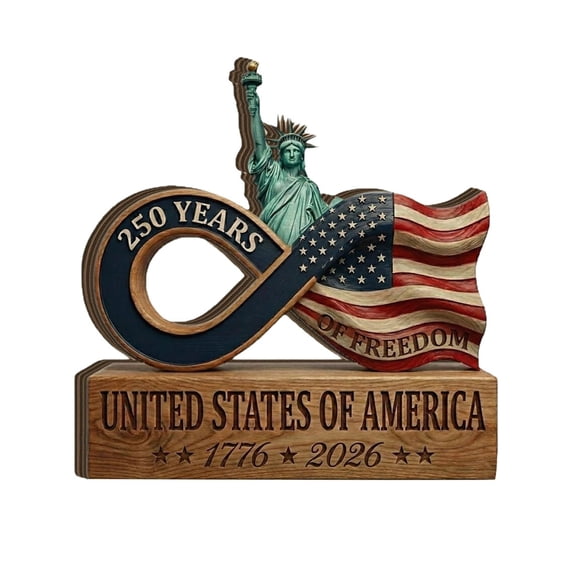 USA 250th Anniversary Block Sign, 1776-2026 Semiquincentennial Decor ...