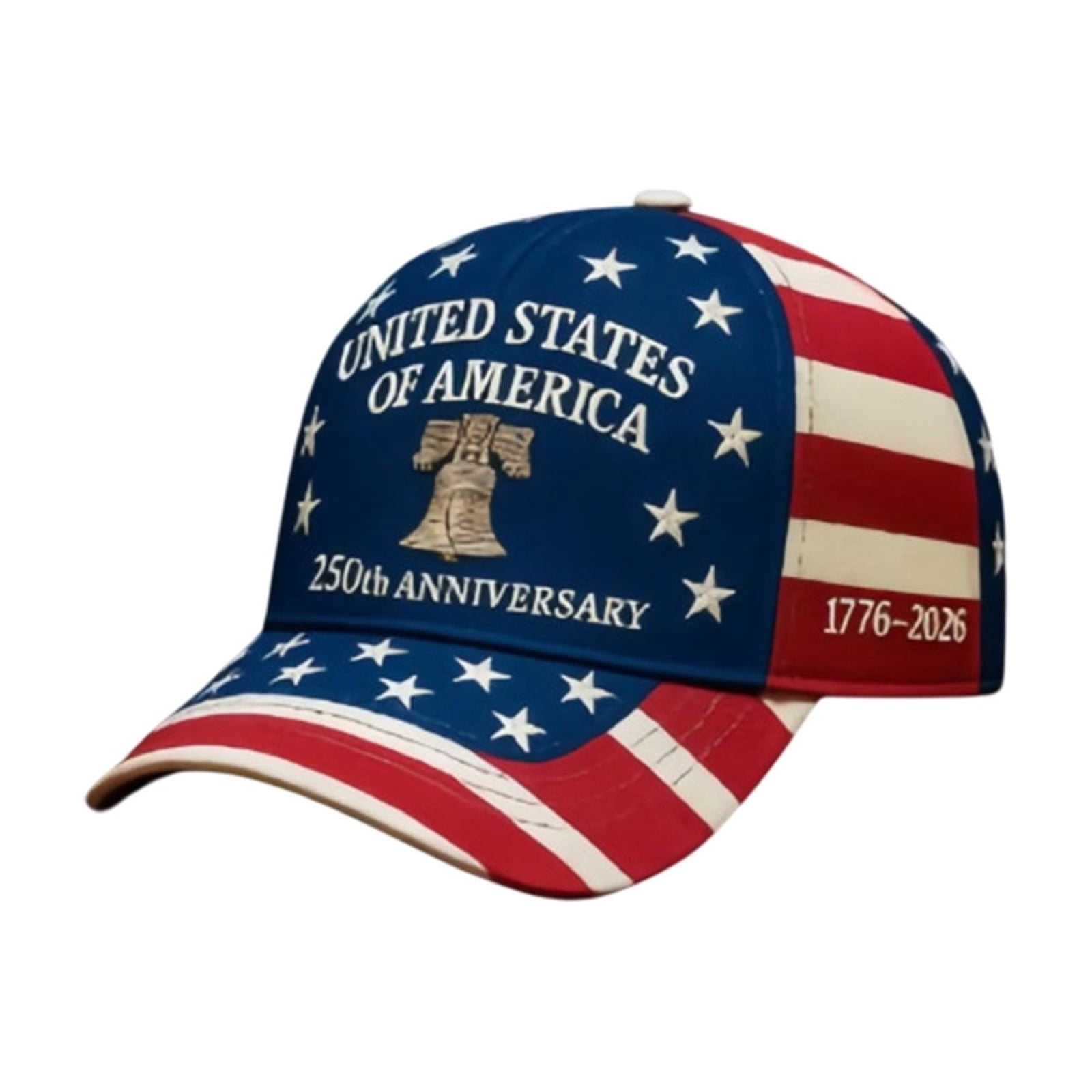 USA 250th Anniversary Hat, United States Printed Patriotic Baseball Cap ...