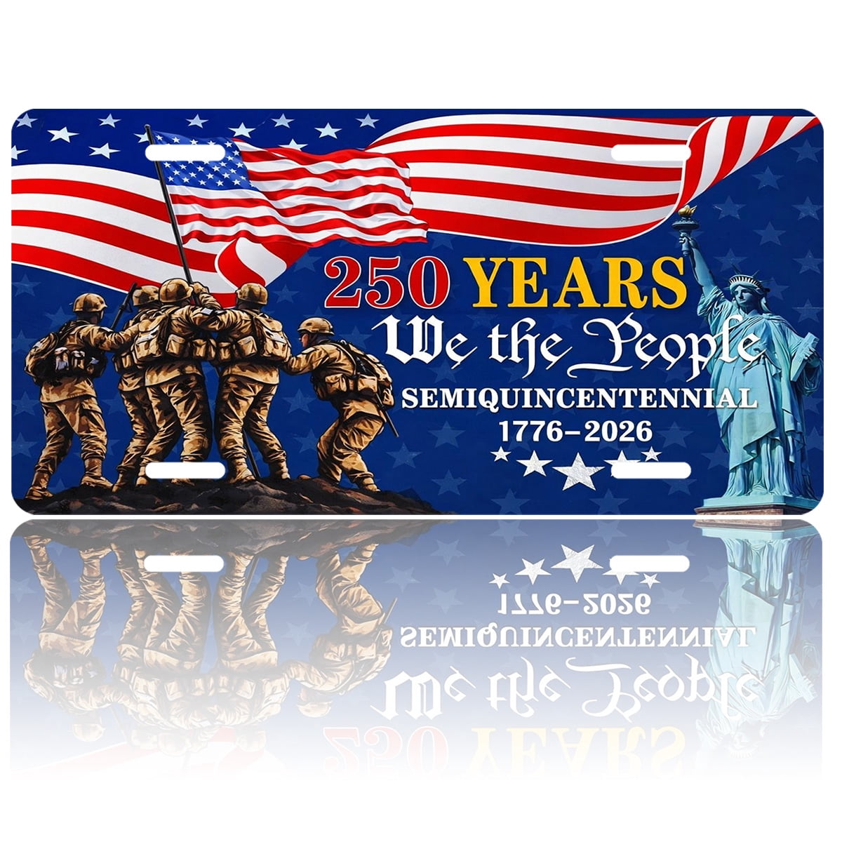 USA 250th Anniversary License Plate, 1776-2026 Patriotic License Plate ...