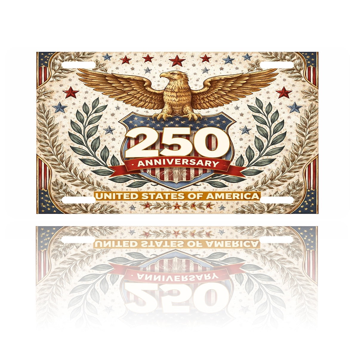 USA 250th Anniversary License Plate, 1776-2026 Patriotic License Plate ...