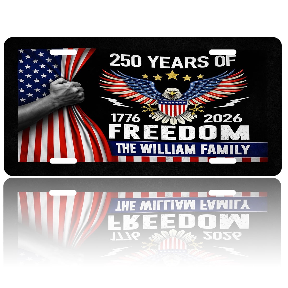 USA 250th Anniversary License Plate, 1776-2026 Patriotic License Plate ...