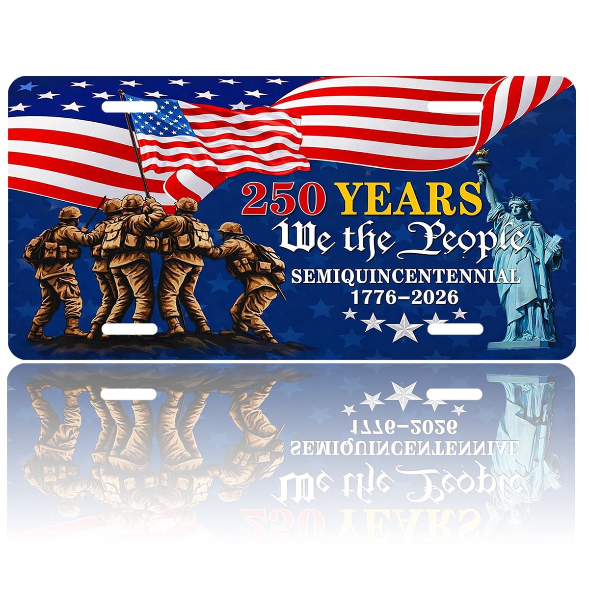 USA 250th Anniversary License Plate, 1776-2026 Patriotic License Plate ...