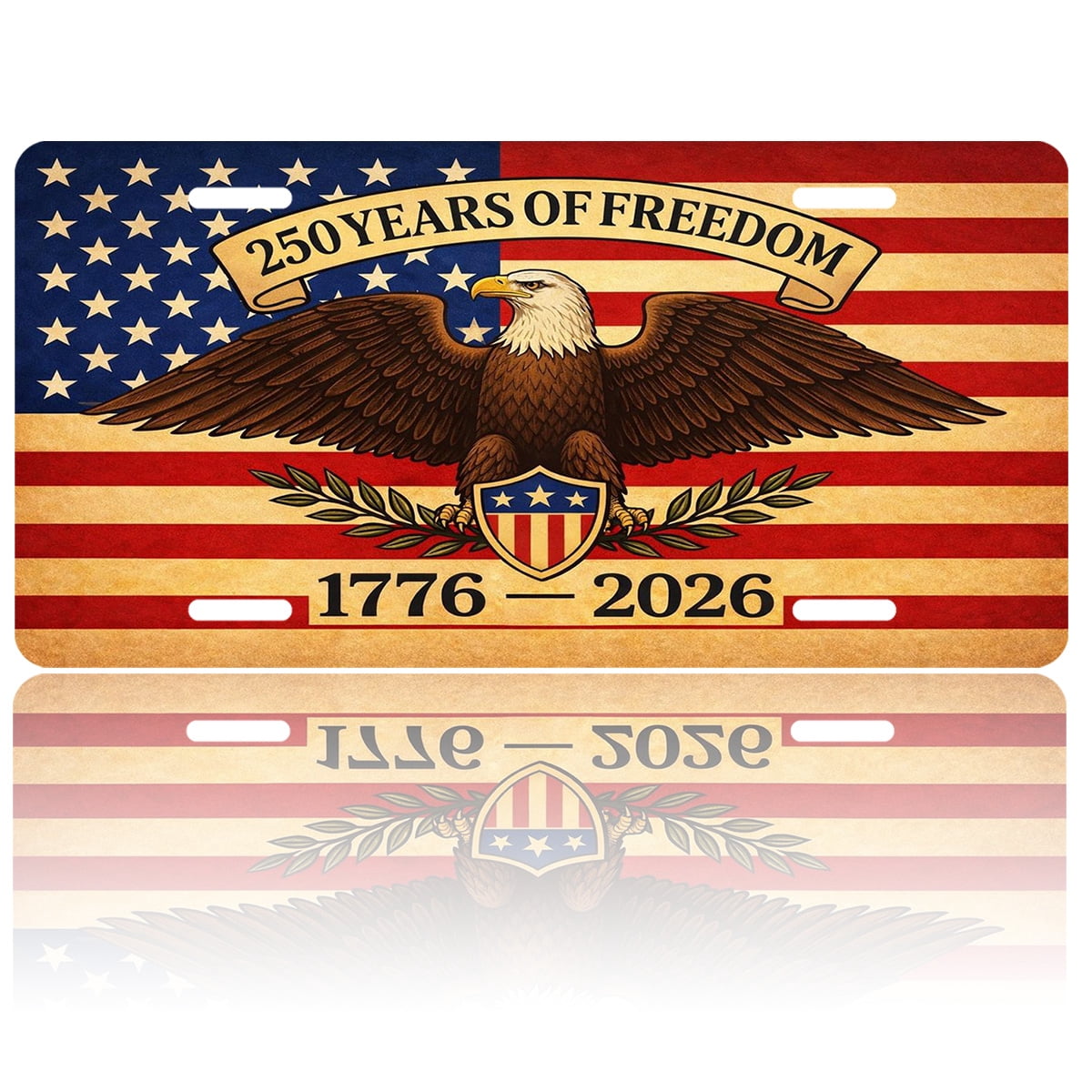 USA 250th Anniversary License Plate, 1776-2026 Patriotic License Plate ...