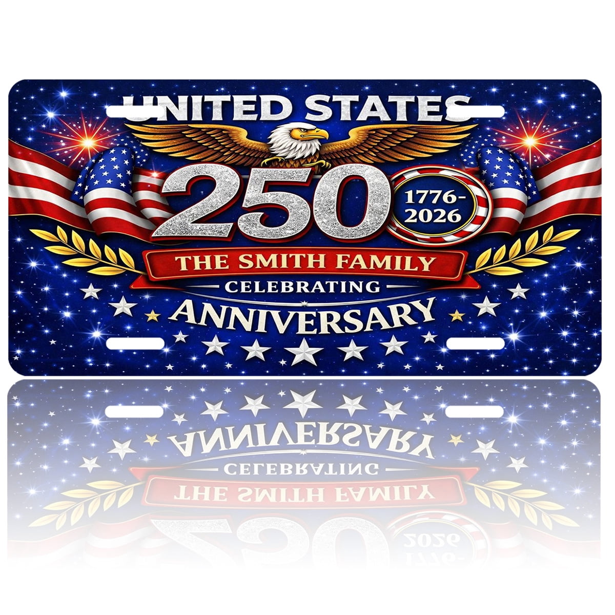 USA 250th Anniversary License Plate, 1776-2026 Patriotic License Plate ...