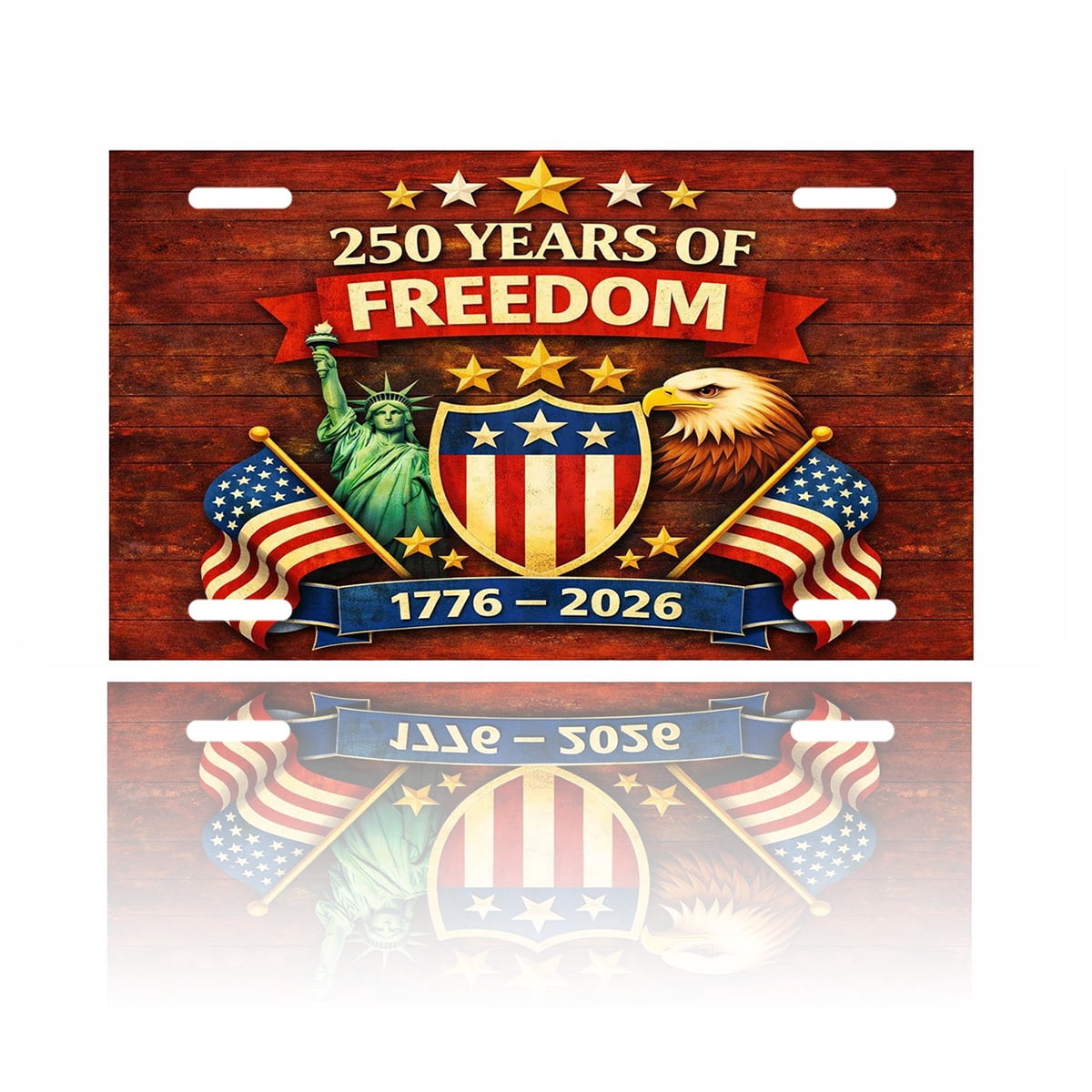 USA 250th Anniversary License Plate, 1776-2026 Patriotic License Plate ...