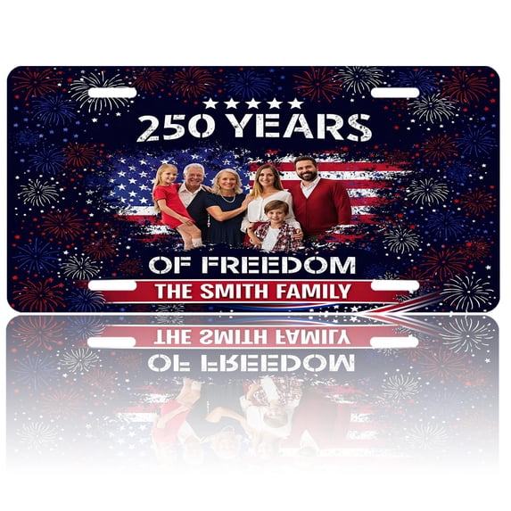 USA 250th Anniversary License Plate, 1776-2026 Patriotic License Plate ...