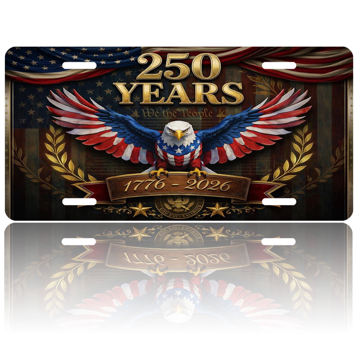 USA 250th Anniversary License Plate, 1776-2026 Patriotic License Plate ...
