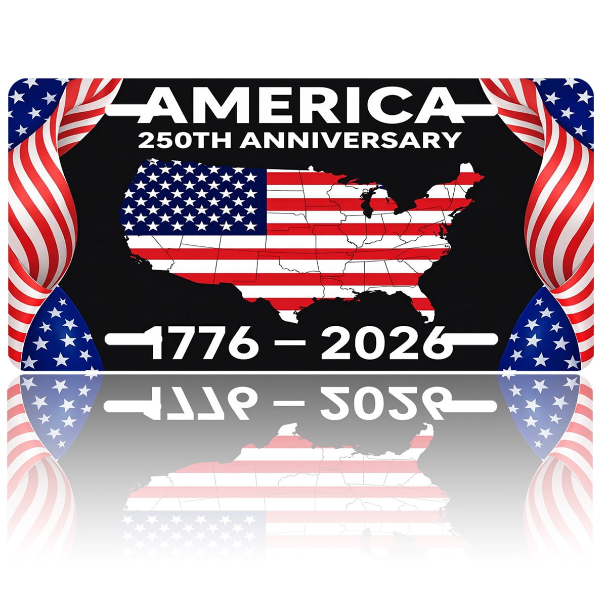 USA 250th Anniversary License Plate, 1776-2026 Patriotic License Plate ...