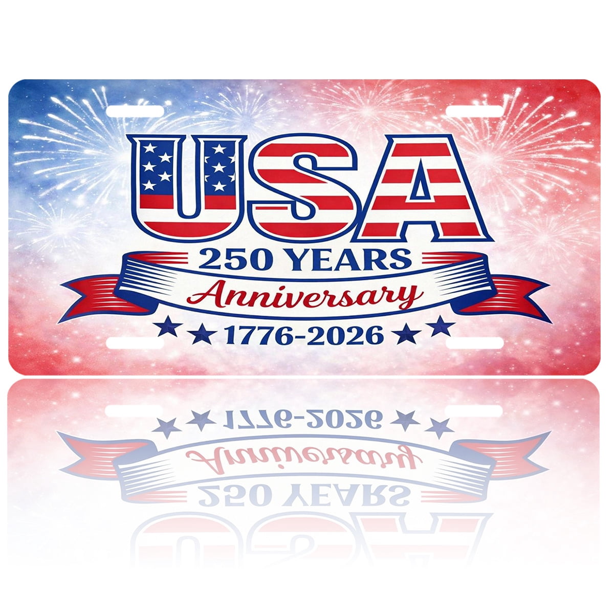 USA 250th Anniversary License Plate, 1776-2026 Patriotic License Plate ...