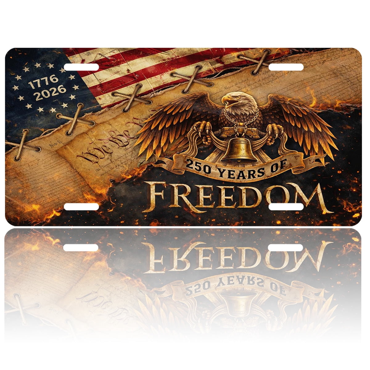 USA 250th Anniversary License Plate, 1776-2026 Patriotic License Plate ...