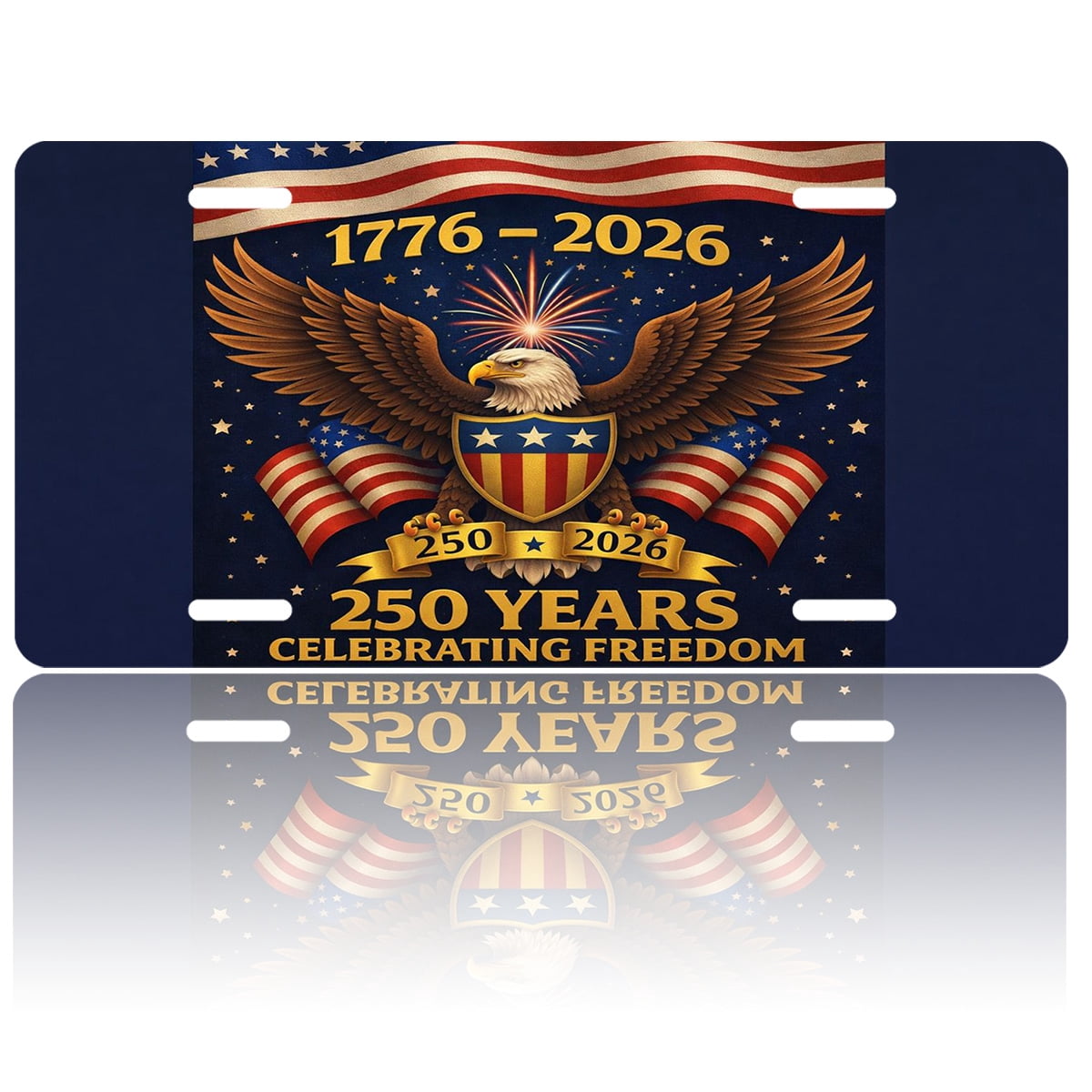 USA 250th Anniversary License Plate, 1776-2026 Patriotic License Plate ...
