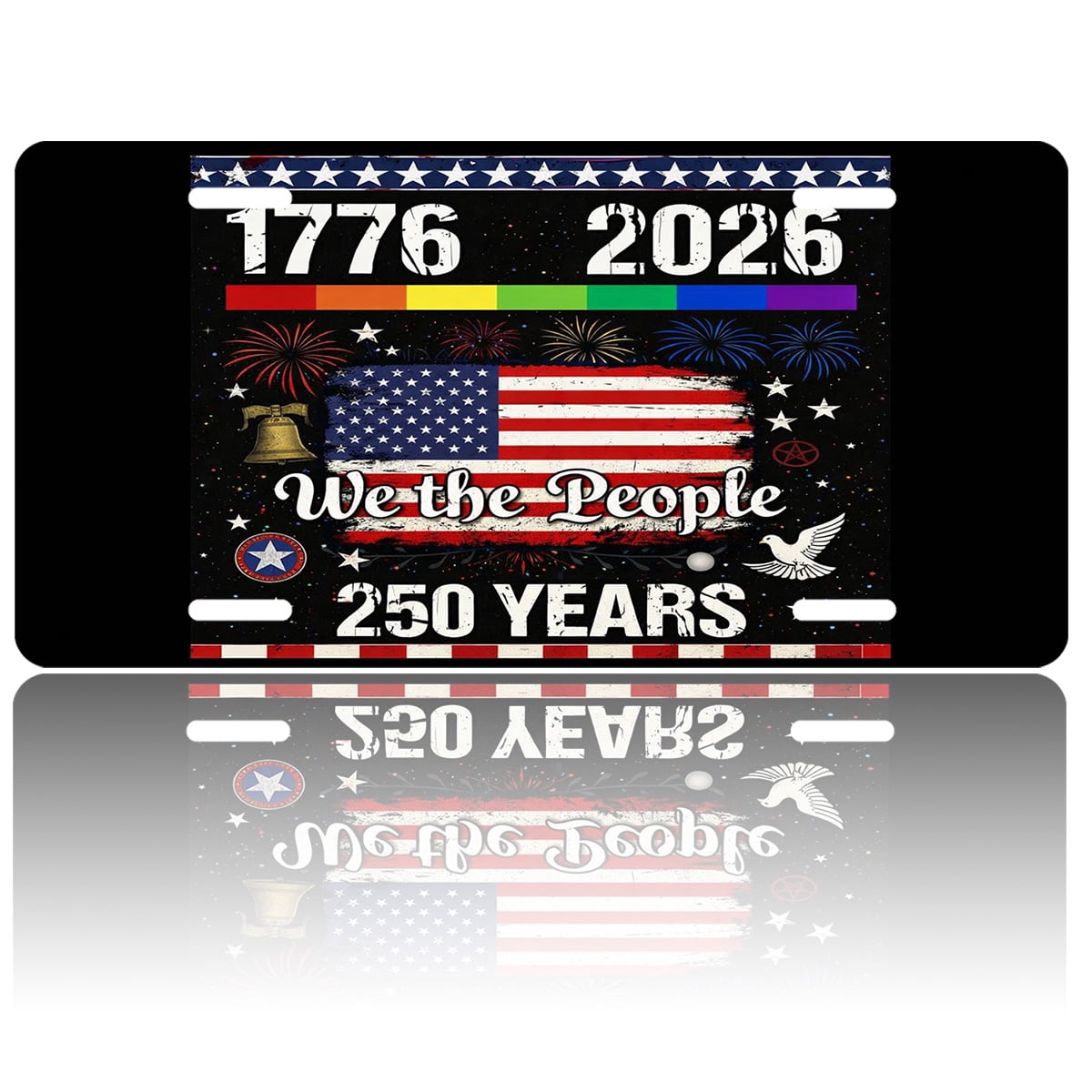USA 250th Anniversary License Plate, 1776-2026 Patriotic License Plate ...