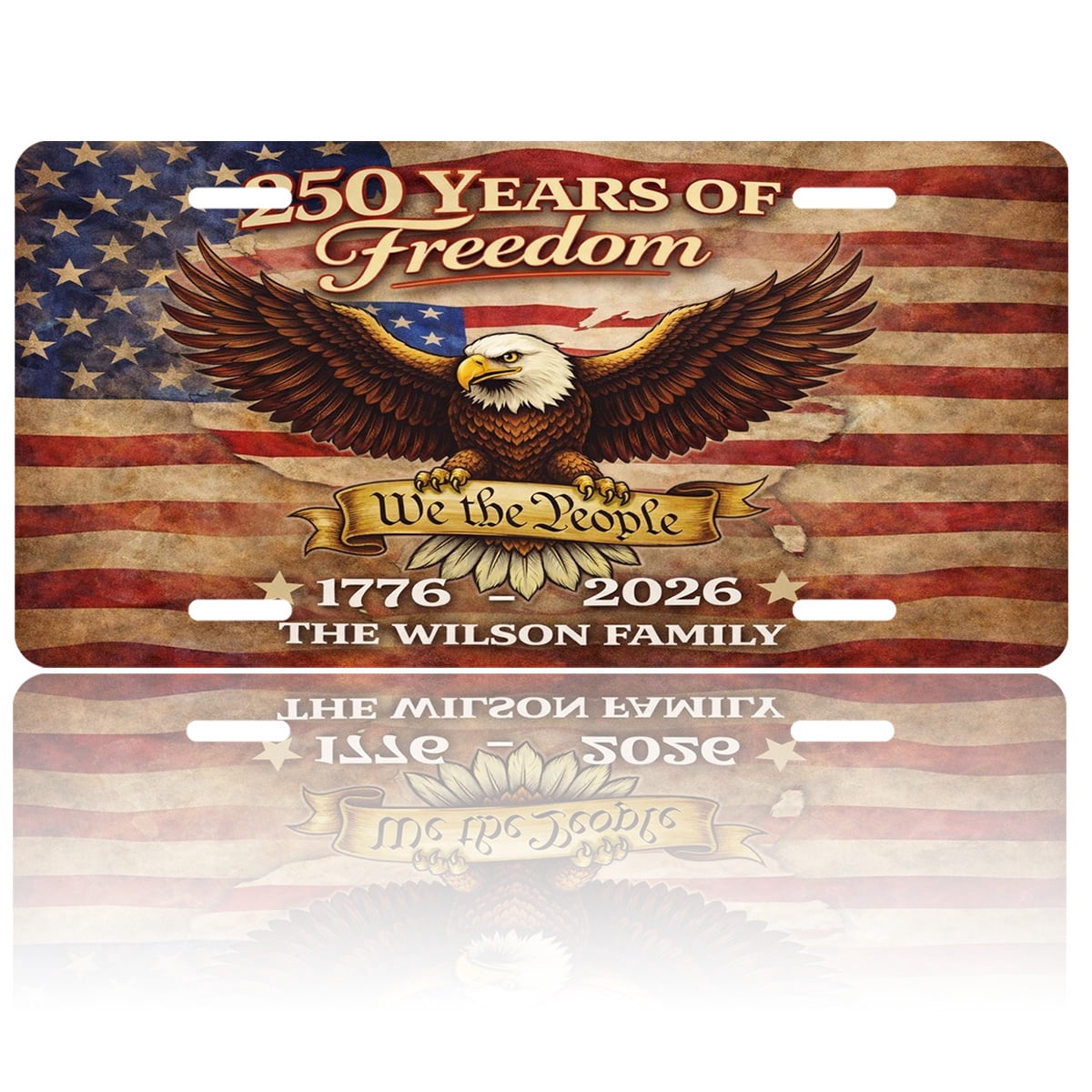 USA 250th Anniversary License Plate, 1776-2026 Patriotic License Plate ...