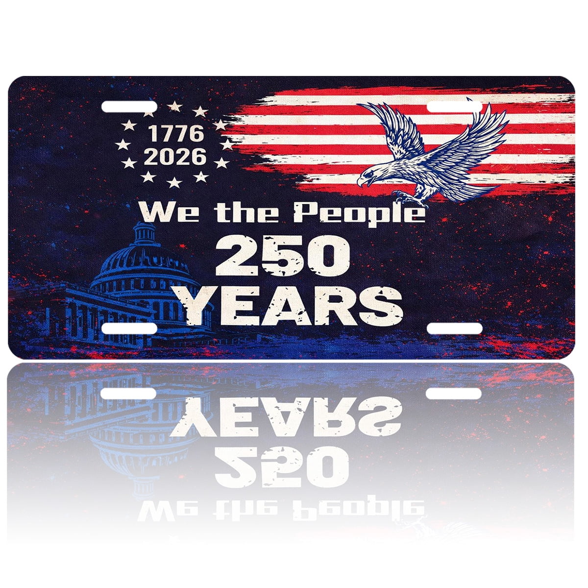 USA 250th Anniversary License Plate, 1776-2026 Patriotic License Plate ...
