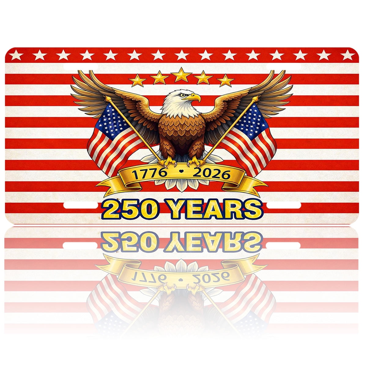 USA 250th Anniversary License Plate, 1776-2026 Patriotic License Plate ...