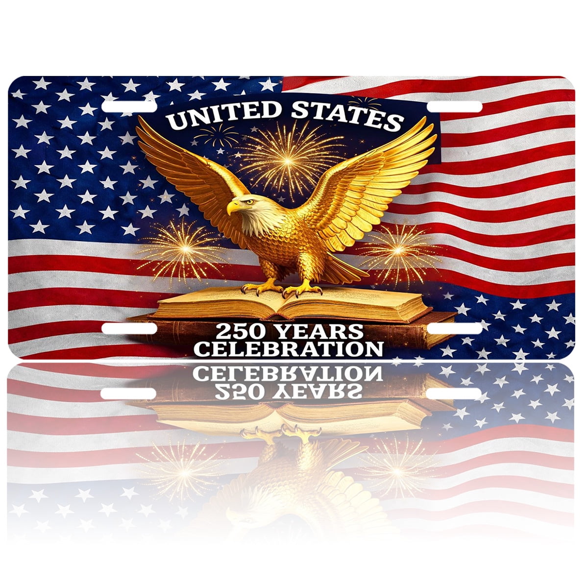 USA 250th Anniversary License Plate, 1776-2026 Patriotic License Plate ...