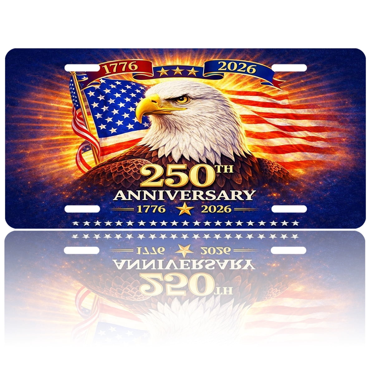 USA 250th Anniversary License Plate, 1776-2026 Patriotic License Plate ...