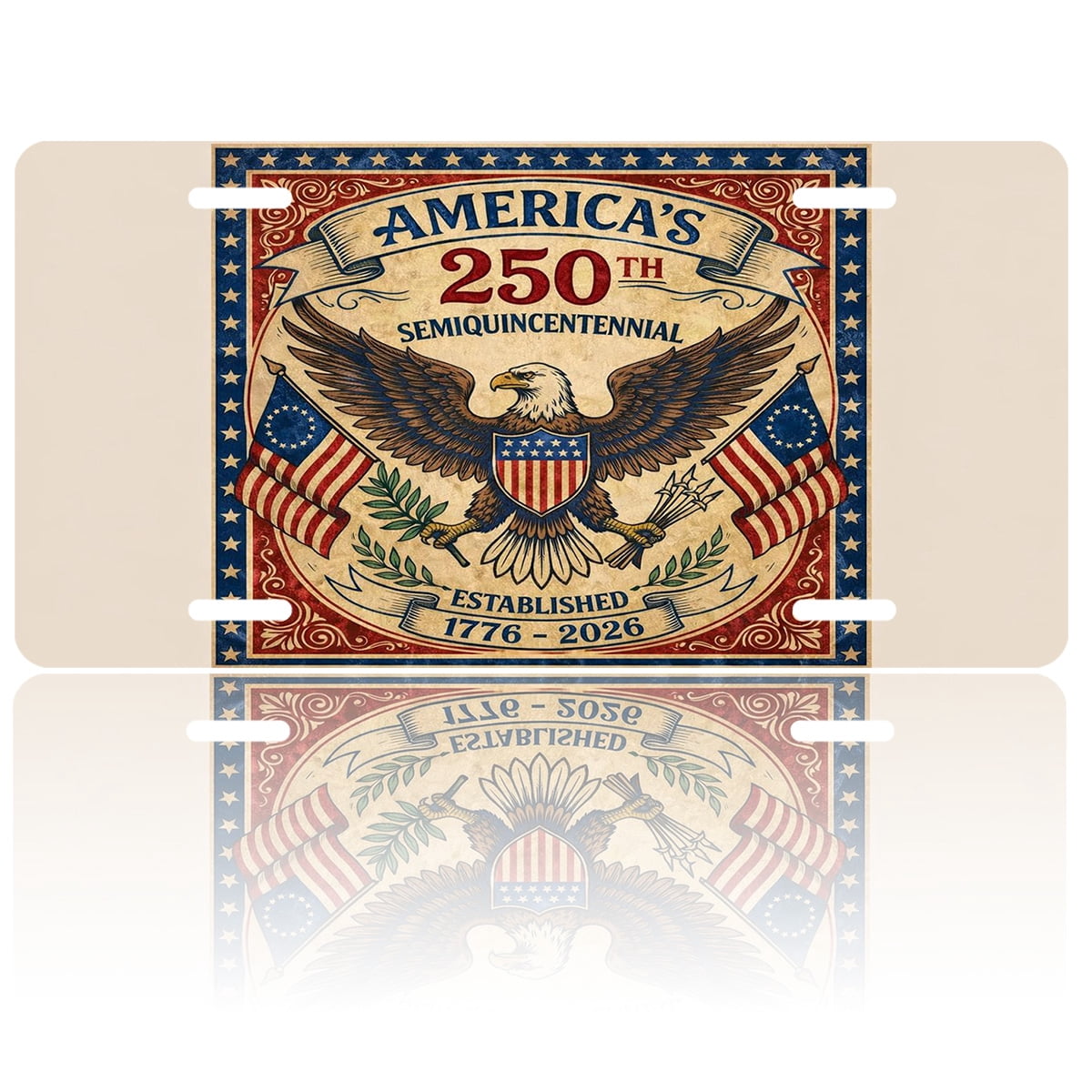 USA 250th Anniversary License Plate, 1776-2026 Patriotic License Plate ...