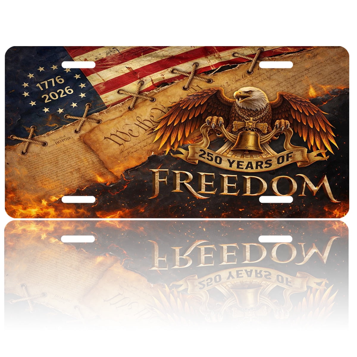 USA 250th Anniversary License Plate, 1776-2026 Patriotic License Plate ...