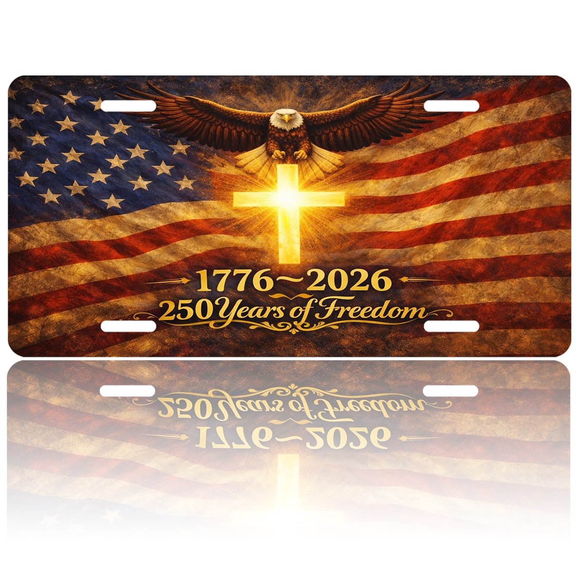 USA 250th Anniversary License Plate, 1776-2026 Patriotic License Plate ...