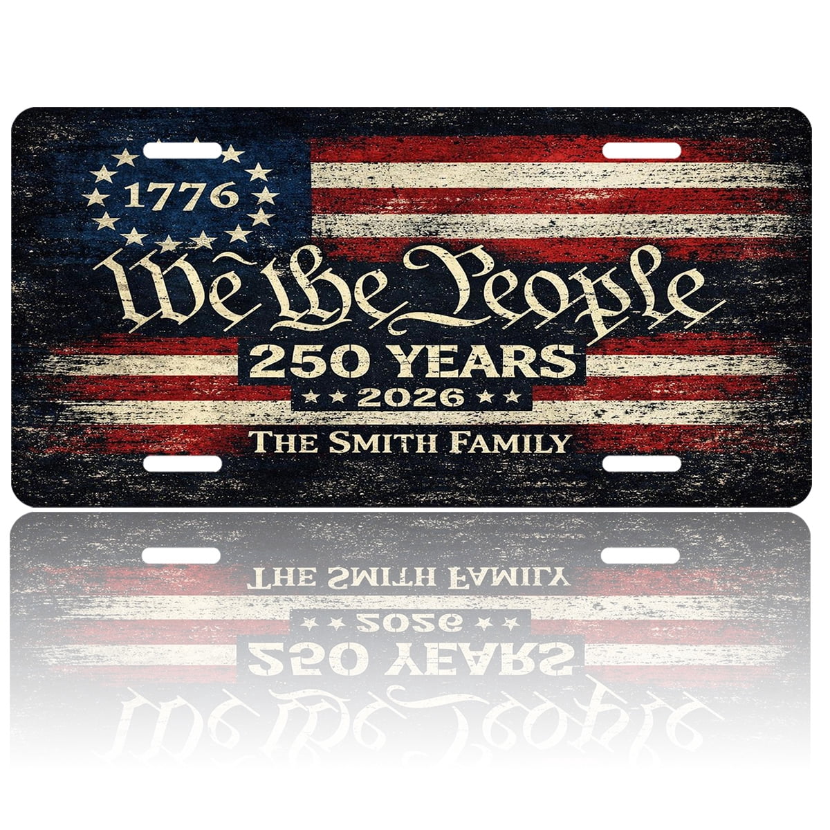 USA 250th Anniversary License Plate, 1776-2026 Patriotic License Plate ...