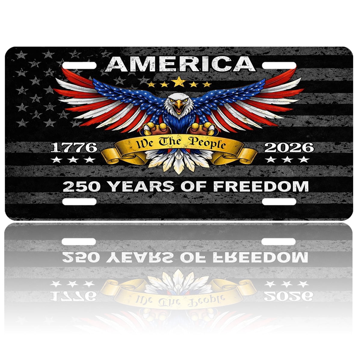USA 250th Anniversary License Plate, 1776-2026 Patriotic License Plate ...