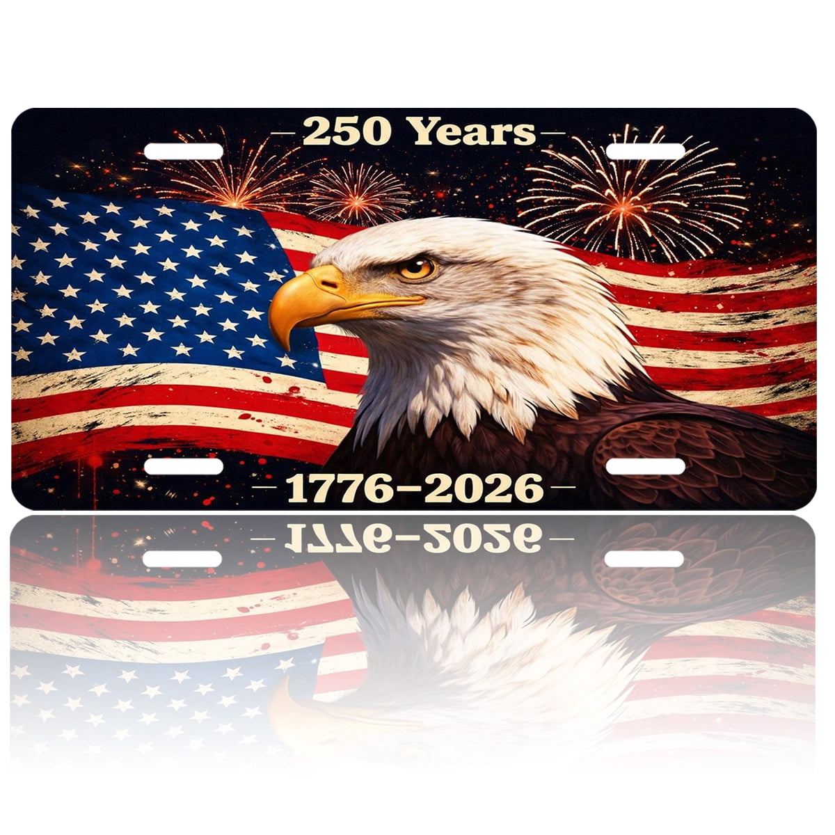 USA 250th Anniversary License Plate, 1776-2026 Patriotic License Plate ...