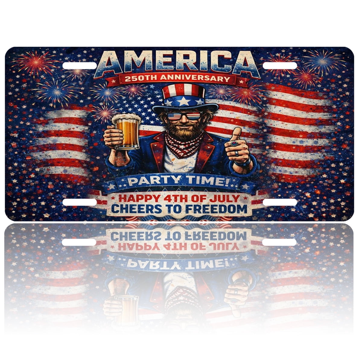 USA 250th Anniversary License Plate, 1776-2026 Patriotic License Plate ...