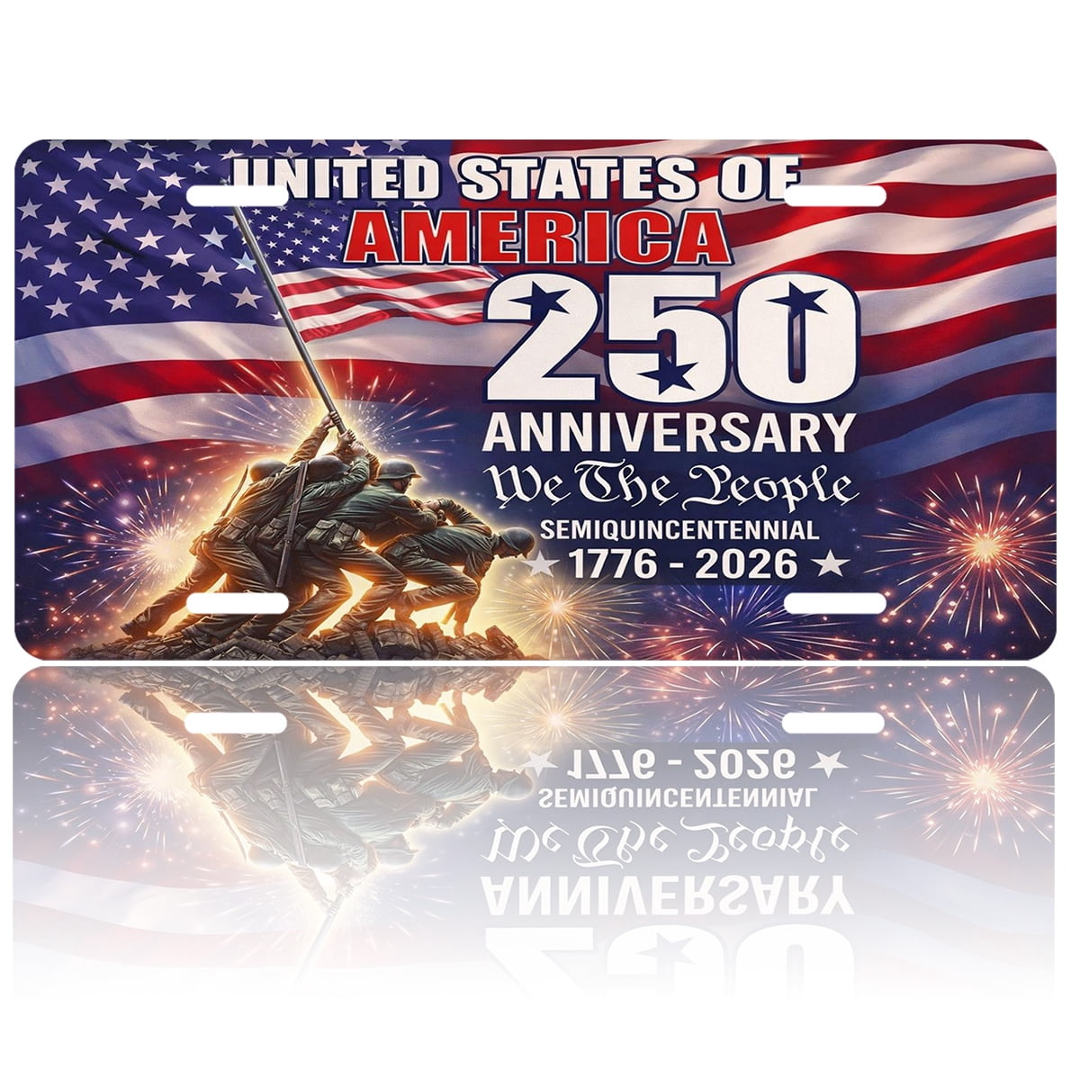 USA 250th Anniversary License Plate, 1776-2026 Patriotic License Plate ...