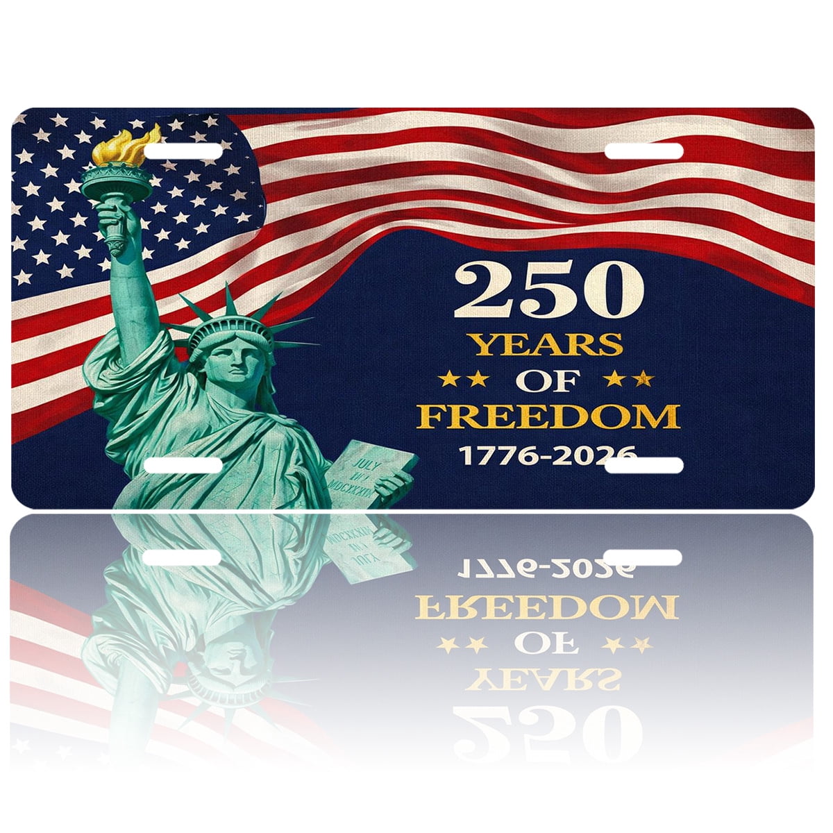 USA 250th Anniversary License Plate, 1776-2026 Patriotic License Plate ...