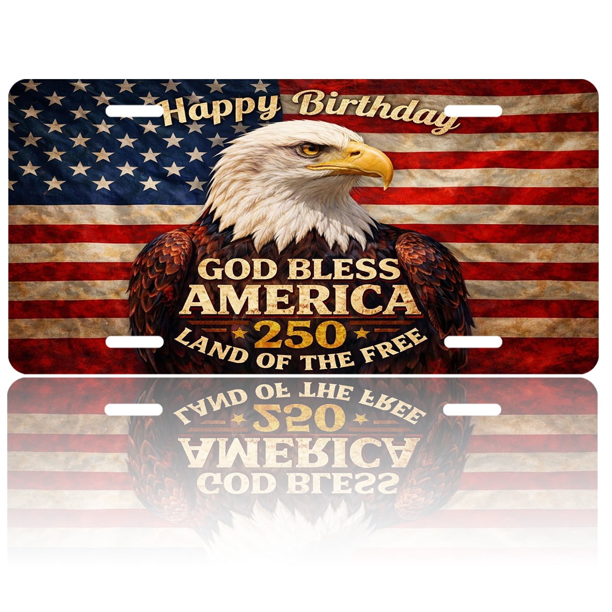 USA 250th Anniversary License Plate, 1776-2026 Patriotic License Plate ...