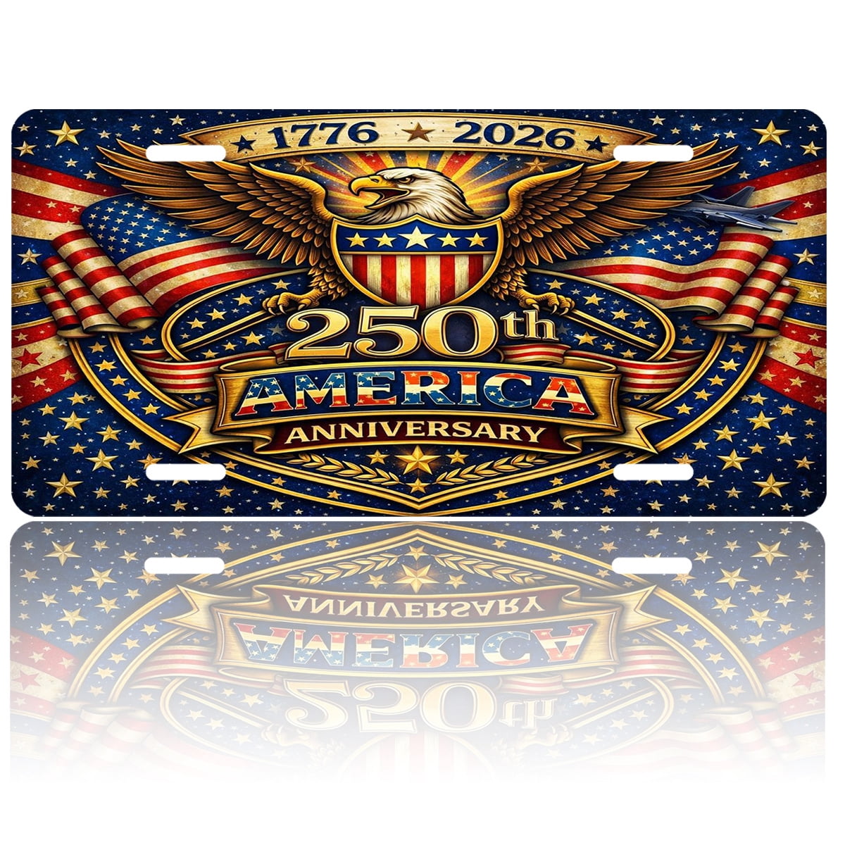 USA 250th Anniversary License Plate, 1776-2026 Patriotic License Plate ...