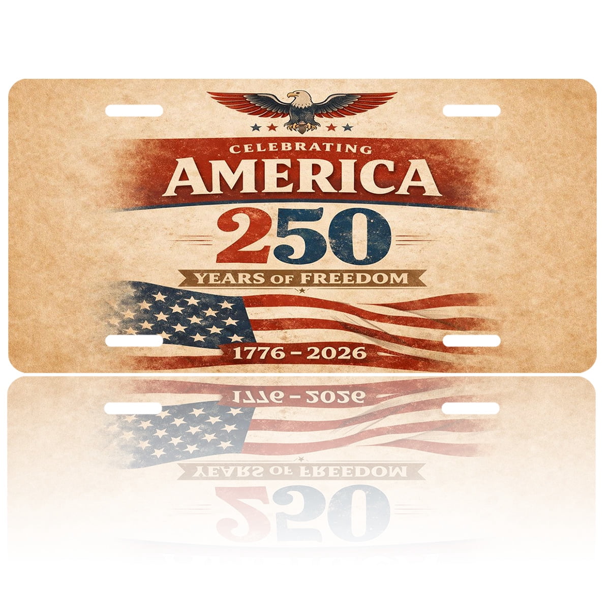 USA 250th Anniversary License Plate, 1776-2026 Patriotic License Plate ...