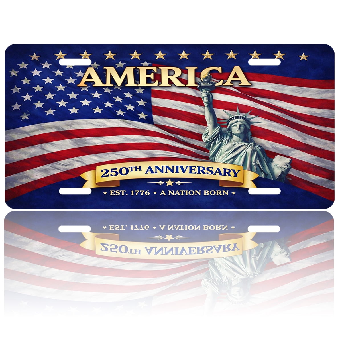 USA 250th Anniversary License Plate, 1776-2026 Patriotic License Plate ...