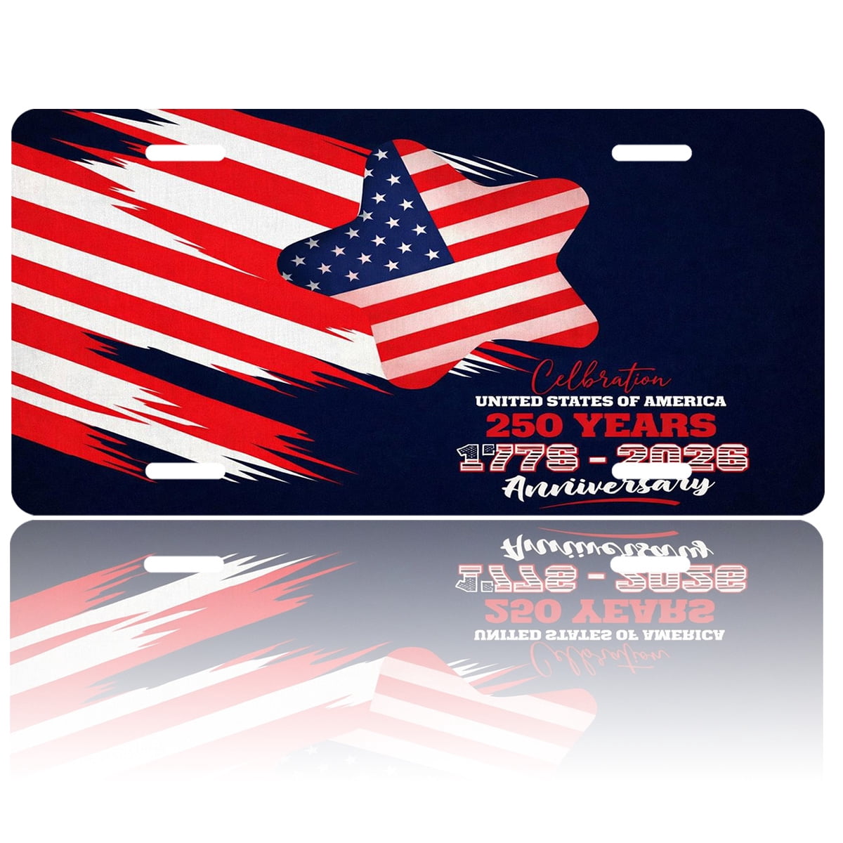 USA 250th Anniversary License Plate, 1776-2026 Patriotic License Plate ...