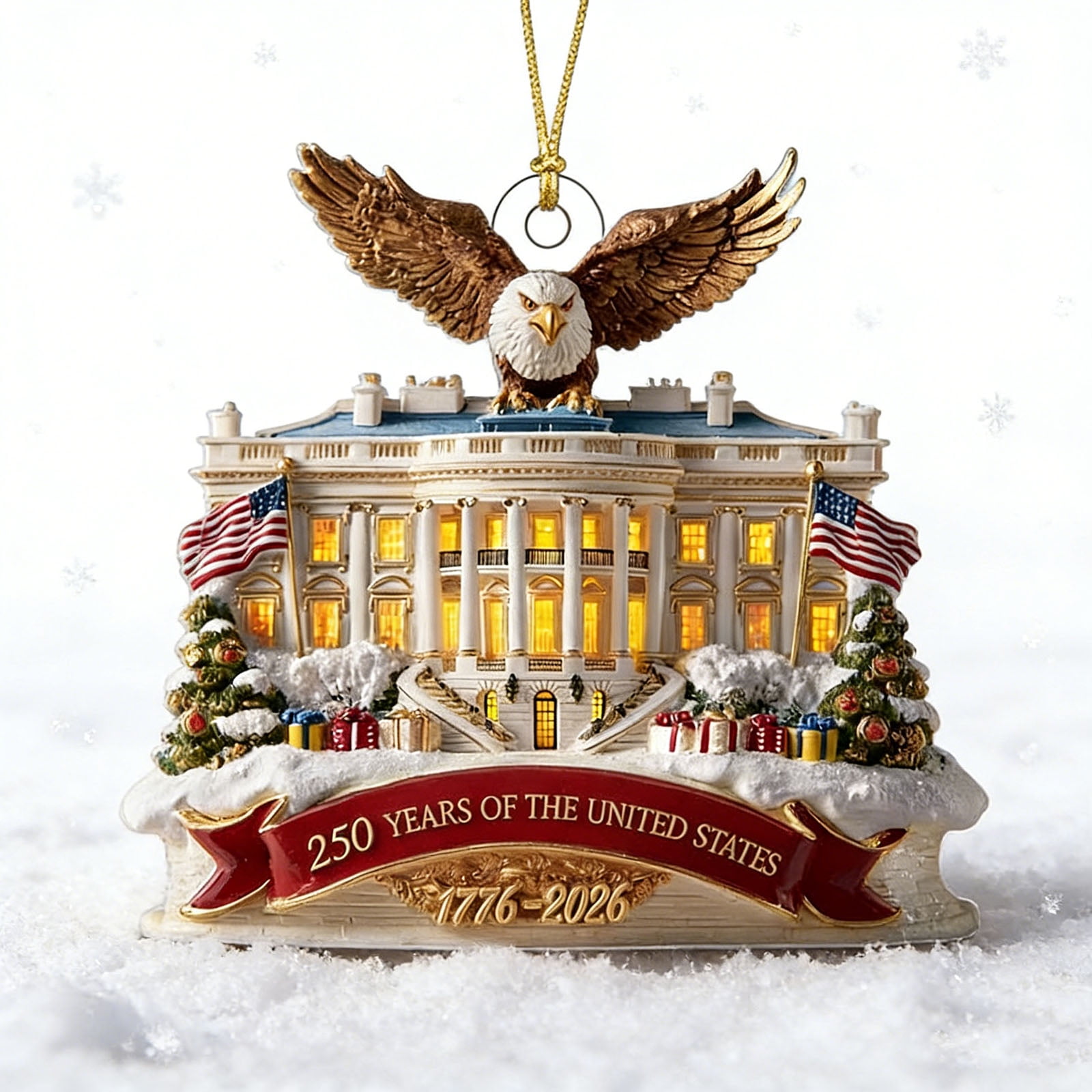 USA 250th Anniversary Ornaments USA Flag Patriotic Pendant 2026 New ...