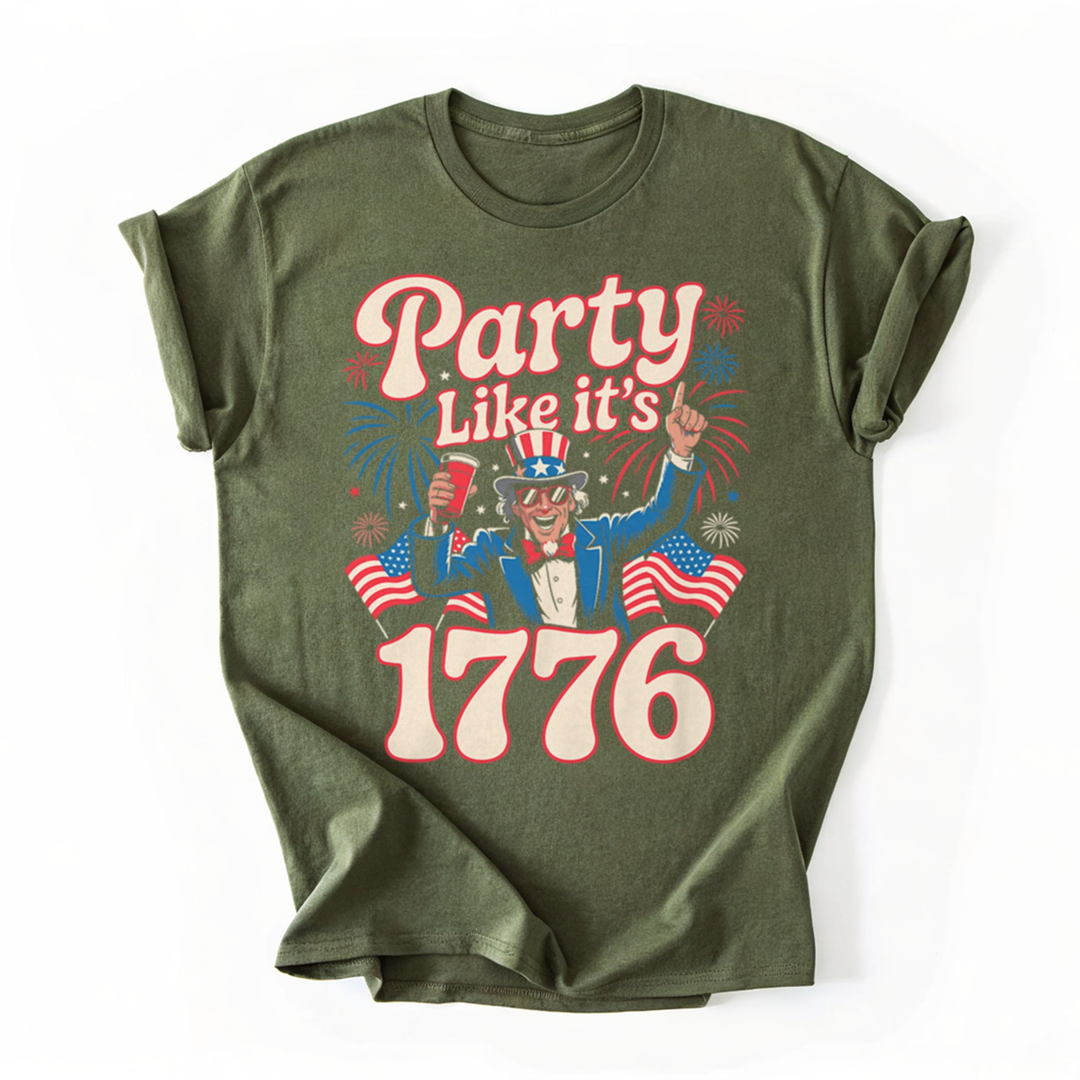 USA 250th Anniversary Party Like It´s 1776 Uncle Sam Shirt, Tee For ...