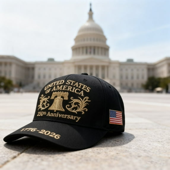 USA 250th Anniversary Patriotic Snapback Hat 1776-2026 Star Spangled ...