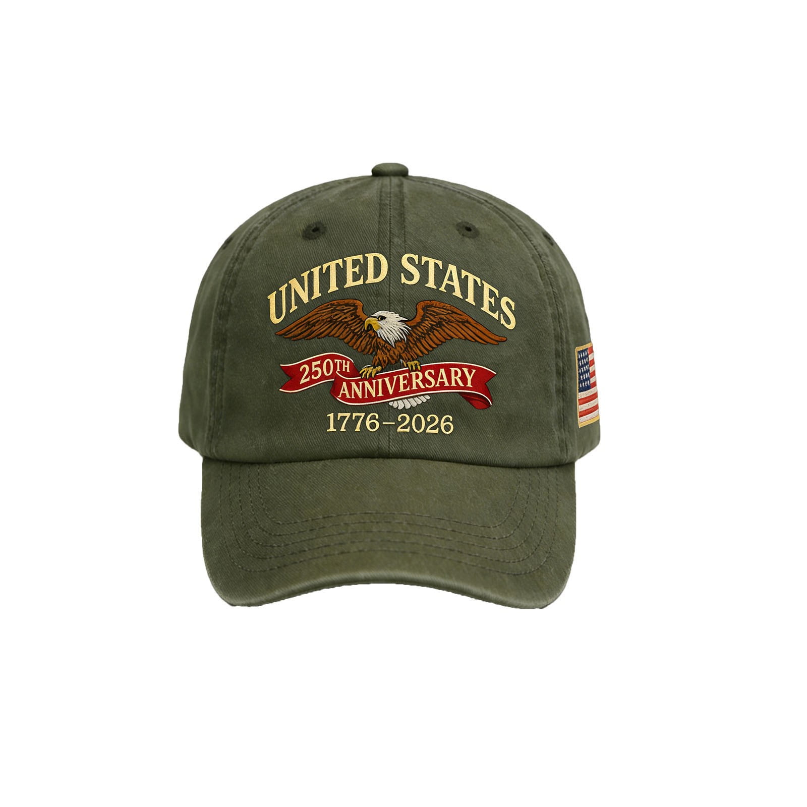 USA 250th Anniversary Print Baseball Cap, Patriotic Theme Baseball Cap ...