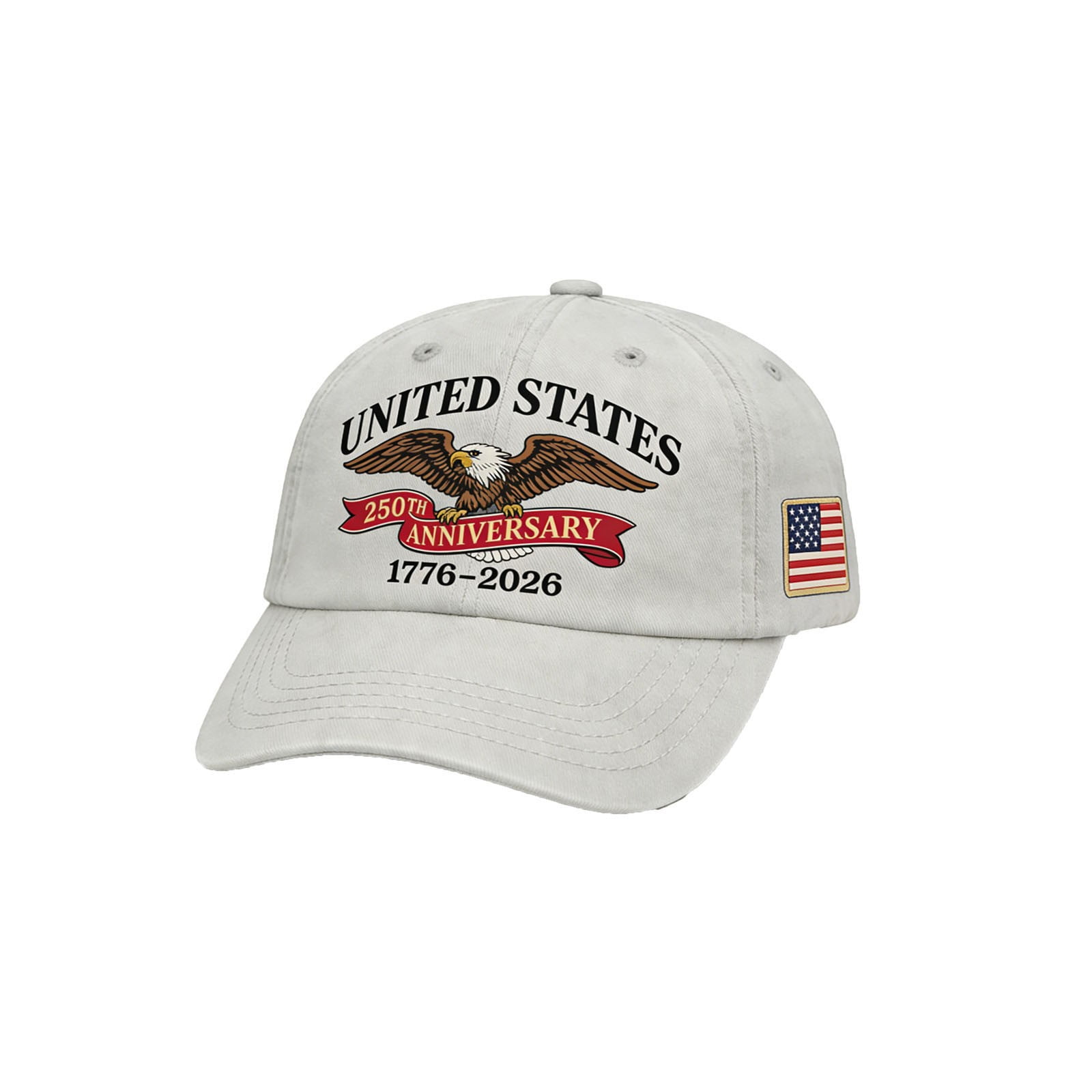 USA 250th Anniversary Print Baseball Cap, Patriotic Theme Baseball Cap ...