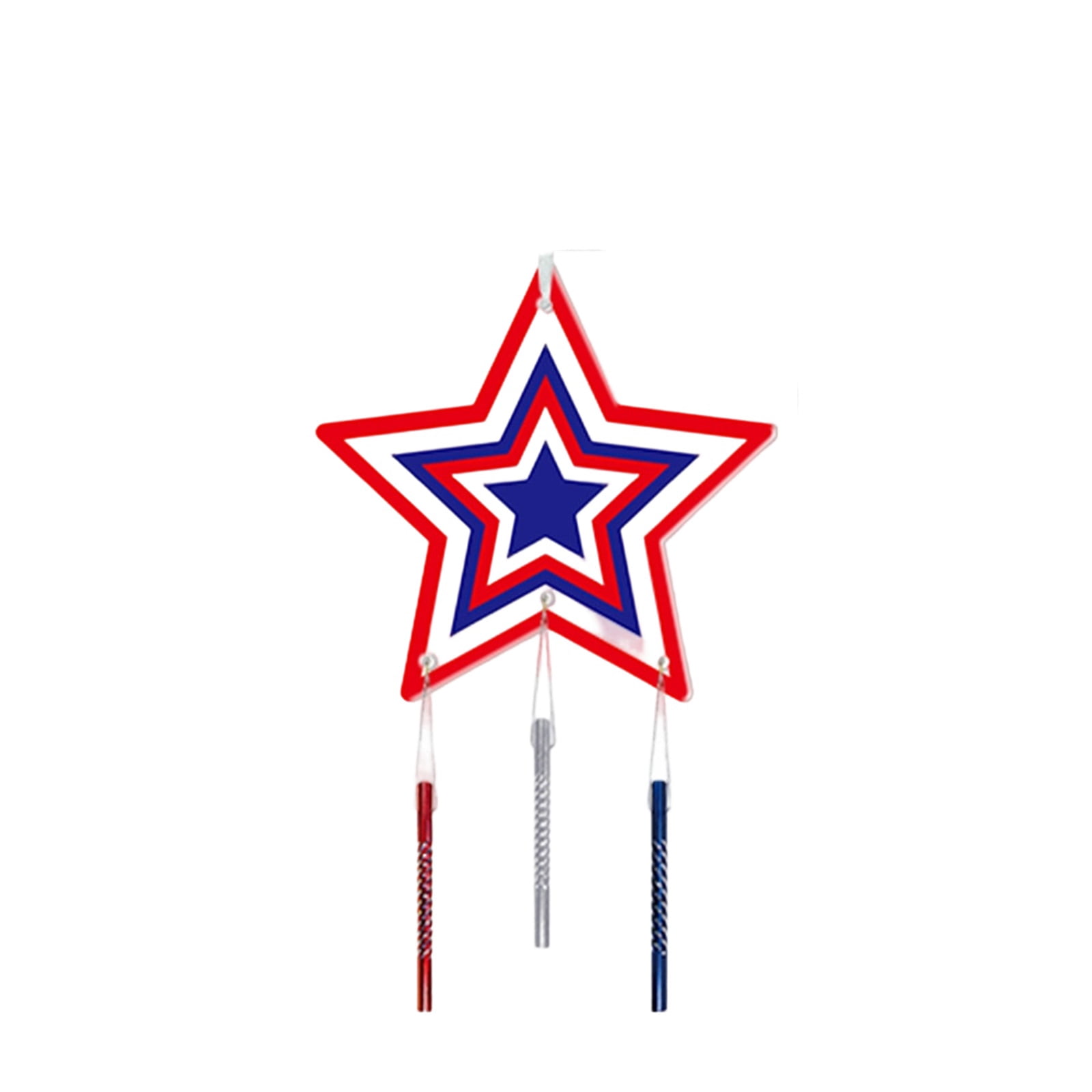 USA 250th Anniversary Star Wind Chime, Patriotic 1776-2026 Pendant for ...