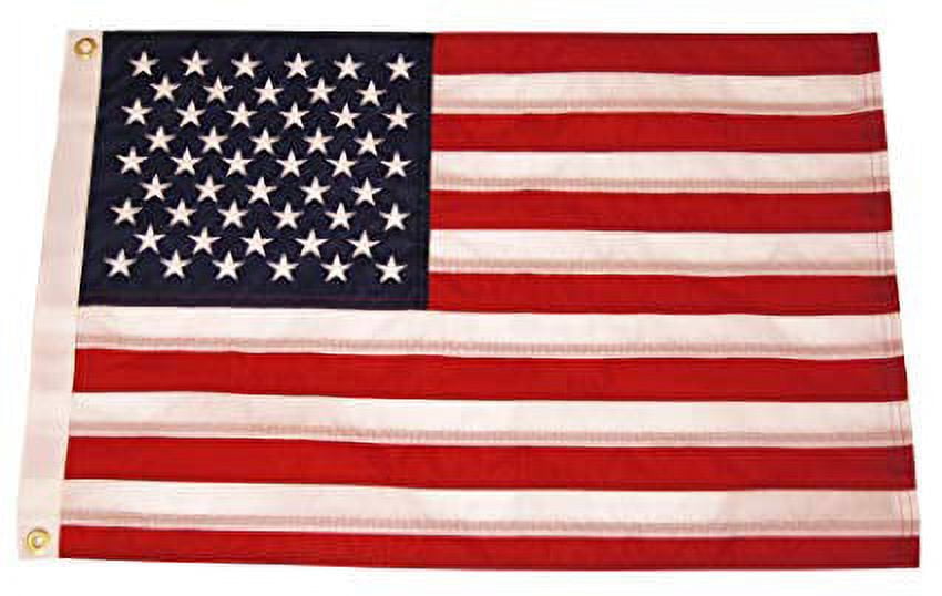 USA 3'X5' Embroidered Nylon American Flag - Walmart.com