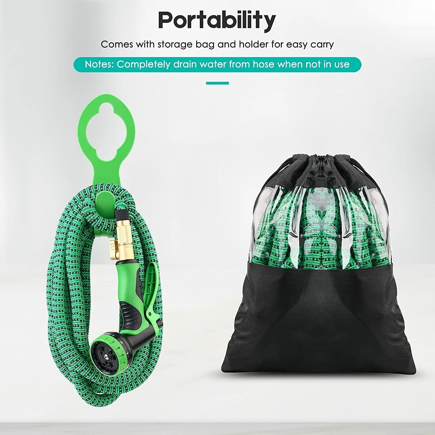 USA 3X Stronger Deluxe Expandable Flexible Garden Water Hose (50ft,75ft ...