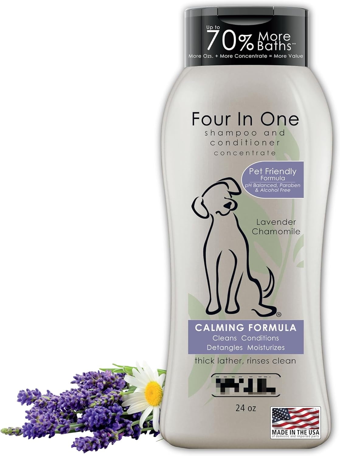 USA 4-in-1 Calming Pet Shampoo for Dogs – Cleans, Conditions, Detangles ...